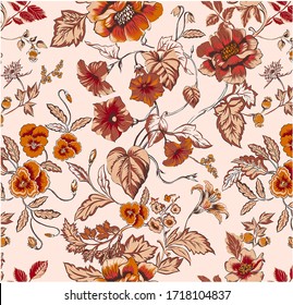 Digital Textile Design Floral Patterns Illustration Stock Illustration ...