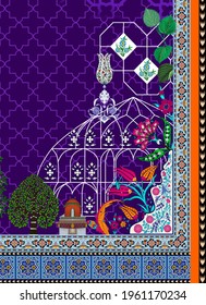 Digital Textile Design Islamic Pattern Stock Illustration 1961170234 ...