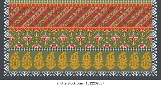 Textile Border Design Images, Stock Photos & Vectors | Shutterstock