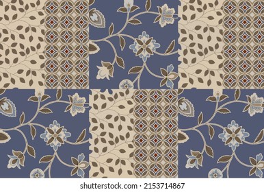 Digital Textile Geometric Design Pattern Stock Illustration 2153714867 ...