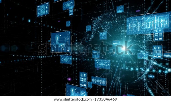 Digital Transformation Concept System Engineering Binary Stock ...