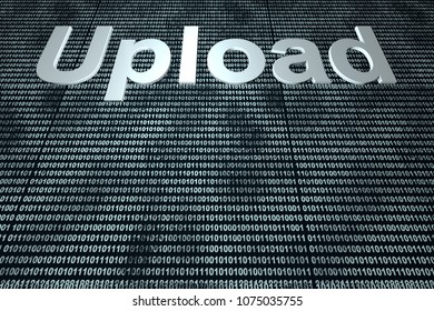 Digital Upload 3d Rendered Background Stock Illustration 1075035755 ...