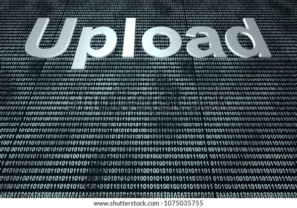 Digital Upload 3d Rendered Background Stock Illustration 1075035755 ...