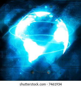 Digital World Stock Illustration 6442762