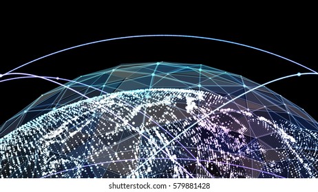 Digital World Computer Graphics Made Illustration Stock Illustration ...