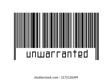 Digitalization Concept Barcode Black Horizontal Lines Stock ...
