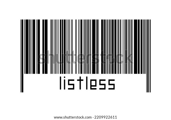 Digitalization Concept Barcode Black Horizontal Lines Stock ...