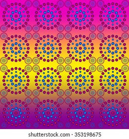 Digitally Constructed Patterns Concentric Circles Gradient Stock ...