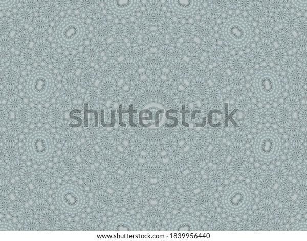 Digitally Created Circular Design Grey Color Stock Illustration ...