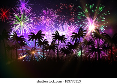 2,591 Palm fireworks Images, Stock Photos & Vectors | Shutterstock