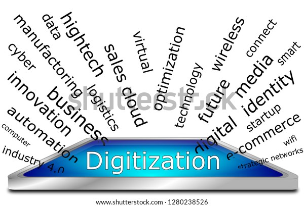 Digitization Wordcloud 3d Illustration Stock Illustration 1280238526 ...