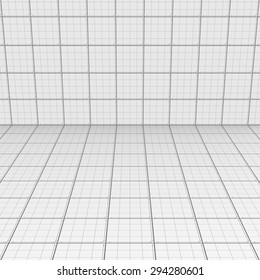 Dimensional Grid Studio Stock Illustration 294280598