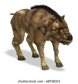 Dinosaur Daeodon Dinohyus 3d Rendering Clipping 스톡 일러스트 68938351 ...