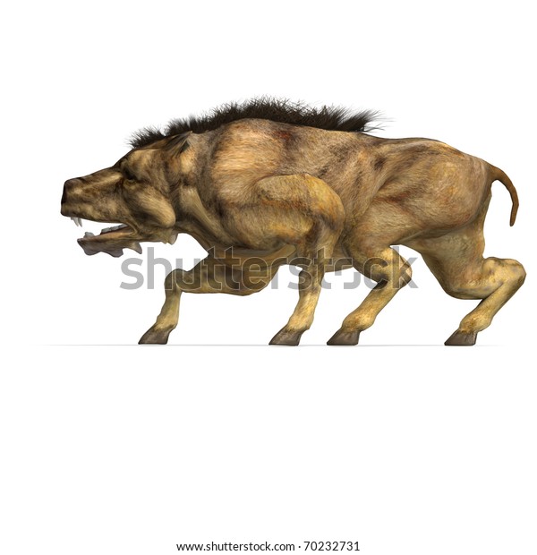 Dinosaur Daeodon Dinohyus 3d Rendering Clipping Stock Illustration 70232731