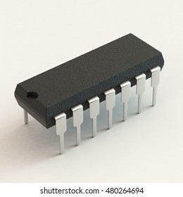 Dip Chip Package Technology Electronic Industry Stock Illustration ...