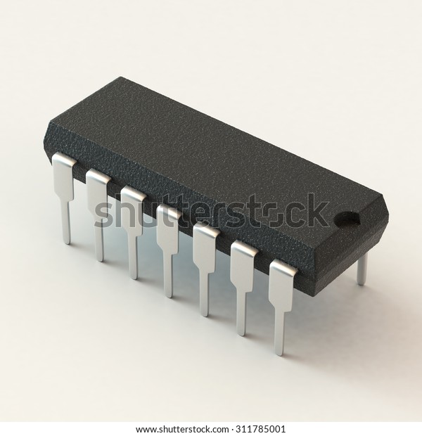 Dip Chip Package Technology Electronic Industry Stock Illustration ...