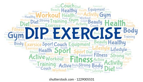 Dip Exercise Word Cloud Stock Illustration 1229005531 | Shutterstock