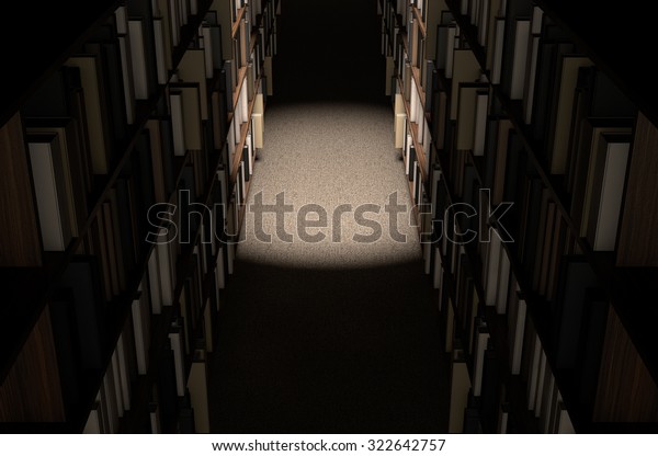 Direct Top View Row Library Bookshelf Stock Illustration 322642757 ...