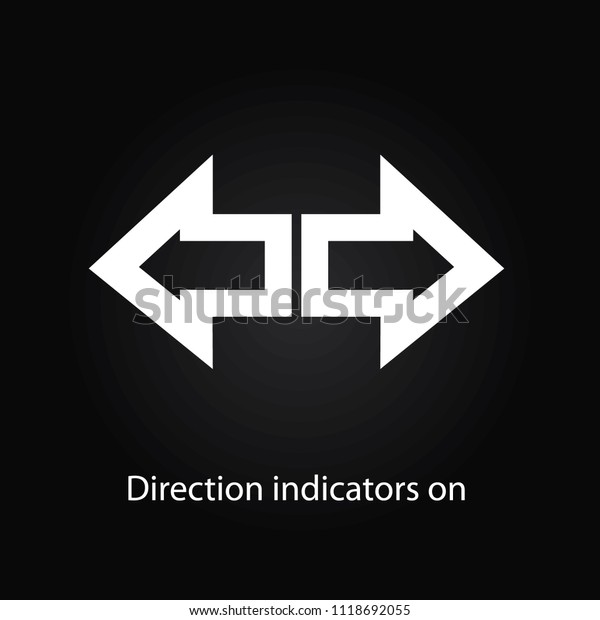 Direction Indicators Car Stock Illustration 1118692055 | Shutterstock