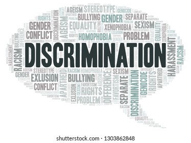 Discrimination Type Discrimination Word Cloud Stock Illustration ...