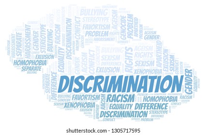 Discrimination Type Discrimination Word Cloud Stock Illustration ...