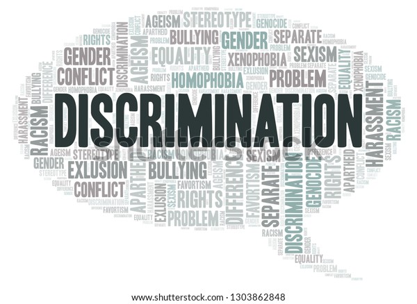 Discrimination Type Discrimination Word Cloud Stock Illustration ...