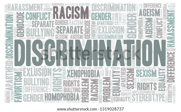 Discrimination Type Discrimination Word Cloud Stock Illustration ...