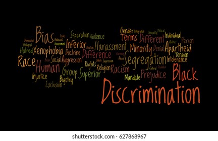 Discrimination Word Cloud Stock Illustration 627868967 | Shutterstock
