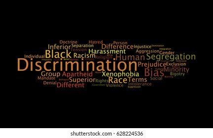 Discrimination Word Cloud: ilustración de stock 628224536 | Shutterstock