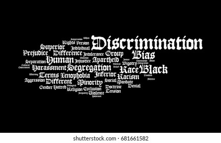 Discrimination Word Cloud Stock Illustration 681661582 | Shutterstock