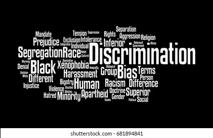 Discrimination Word Cloud Stock Illustration 681894841 | Shutterstock