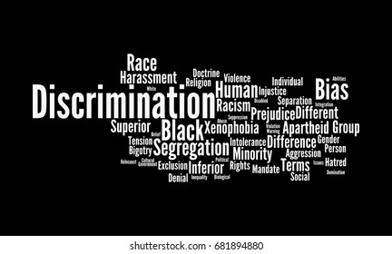 Discrimination Word Cloud Stock Illustration 681894880 | Shutterstock