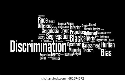 Discrimination Word Cloud Stock Illustration 681894892 | Shutterstock