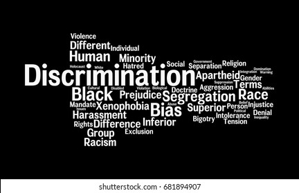 Discrimination Word Cloud Stock Illustration 681894907 | Shutterstock
