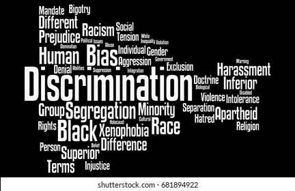 Discrimination Word Cloud Stock Illustration 681894922 | Shutterstock