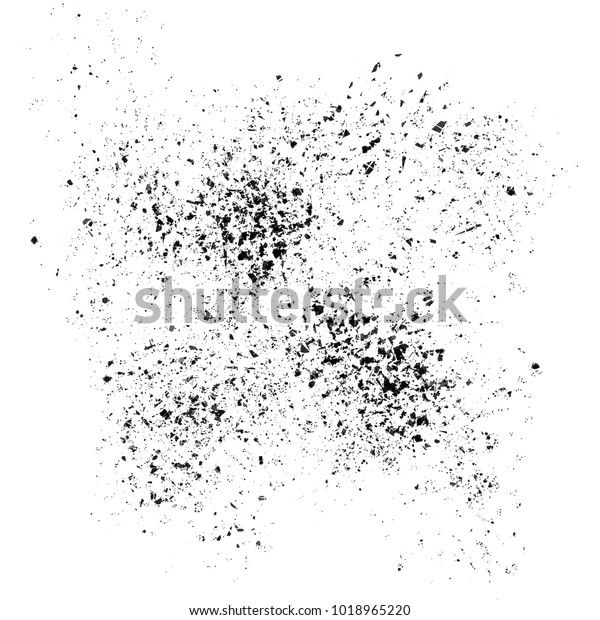 Disintegration Dispersion Abstract Shape On White Stock Illustration ...
