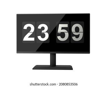 Display Digital Watch 3d Render Illustration Stock Illustration ...