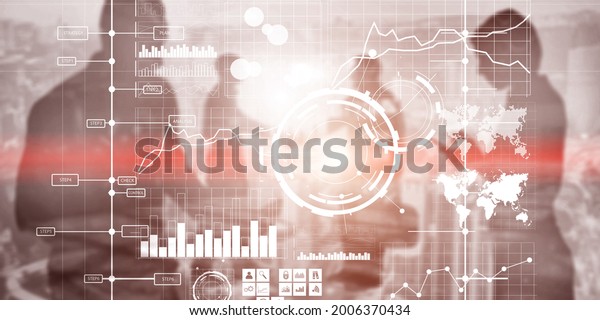 Display Interface Intelligence Dashboard Charts Financial Stock ...
