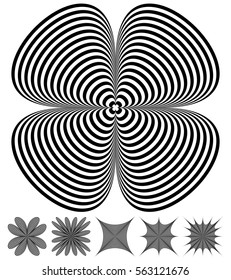 Distorted Shape Set 33 Rounded Edgy Stock Illustration 563121676 ...