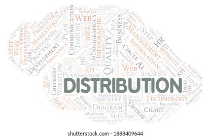 Distribution Typography Word Cloud Create Text Stock Illustration ...