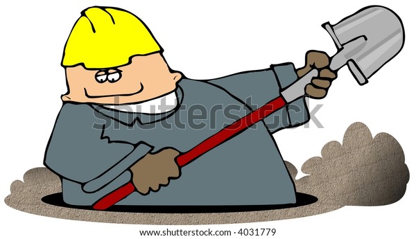 Ditch Digger Stock Illustration 4031779 | Shutterstock