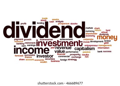 Dividend Word Cloud Concept Stock Illustration 466689677 | Shutterstock