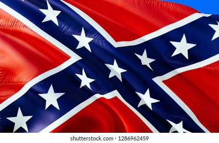 Dixie Flag 3d Renderingconfederate States America Stock Illustration ...