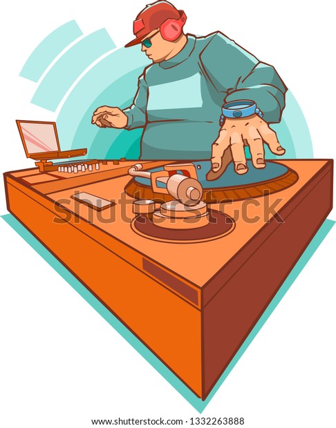Dj Stands Console Stock Illustration 1332263888 | Shutterstock