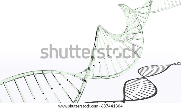 Dna Cell 3d Background Render Stock Illustration 687441304 | Shutterstock