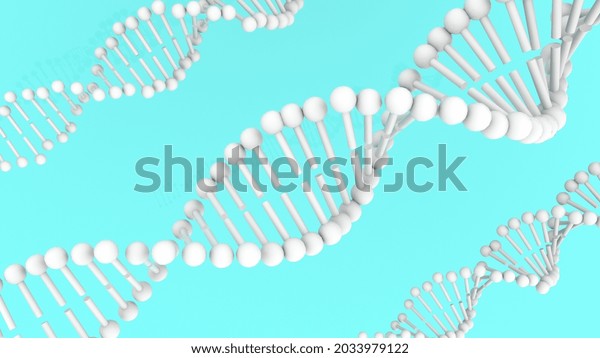 Dna Helix 3d Model Rendering Stock Illustration 2033979122 | Shutterstock