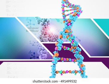 Dna Model Stock Illustration 491499532 | Shutterstock