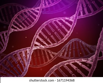 Dna Molecules Electron Microscope Science Background Stock Illustration ...