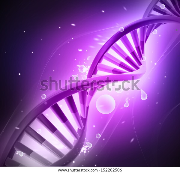 Dna On Abstract Background Stock Illustration 152202506 | Shutterstock