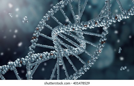 Messenger Rna Mrna Strand 3d Rendering Stock Illustration 1907619631